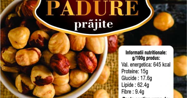 Alune de Pădure Prăjite 100g